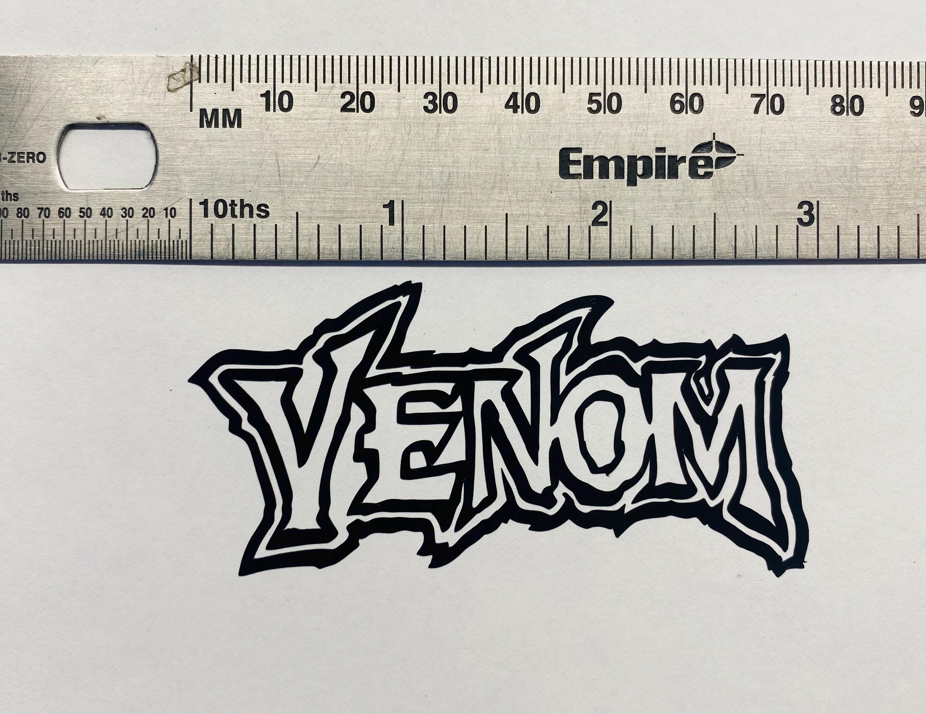 Venom Lettering Sticker/decal. High Quality and Highly Detailed ...