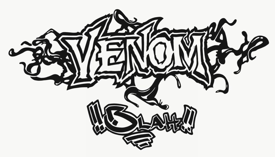 Venom Lettering Sticker/decal. High Quality and Highly Detailed ...
