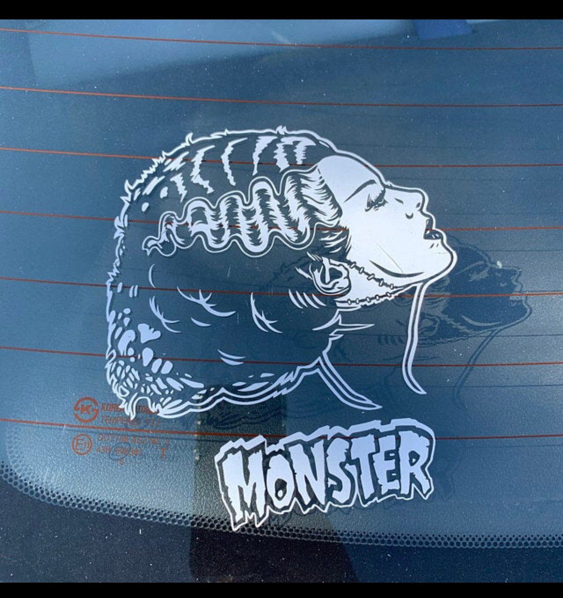 Frankenstein Sticker, Frankenstein Decal, Monster Sticker, Monster ...