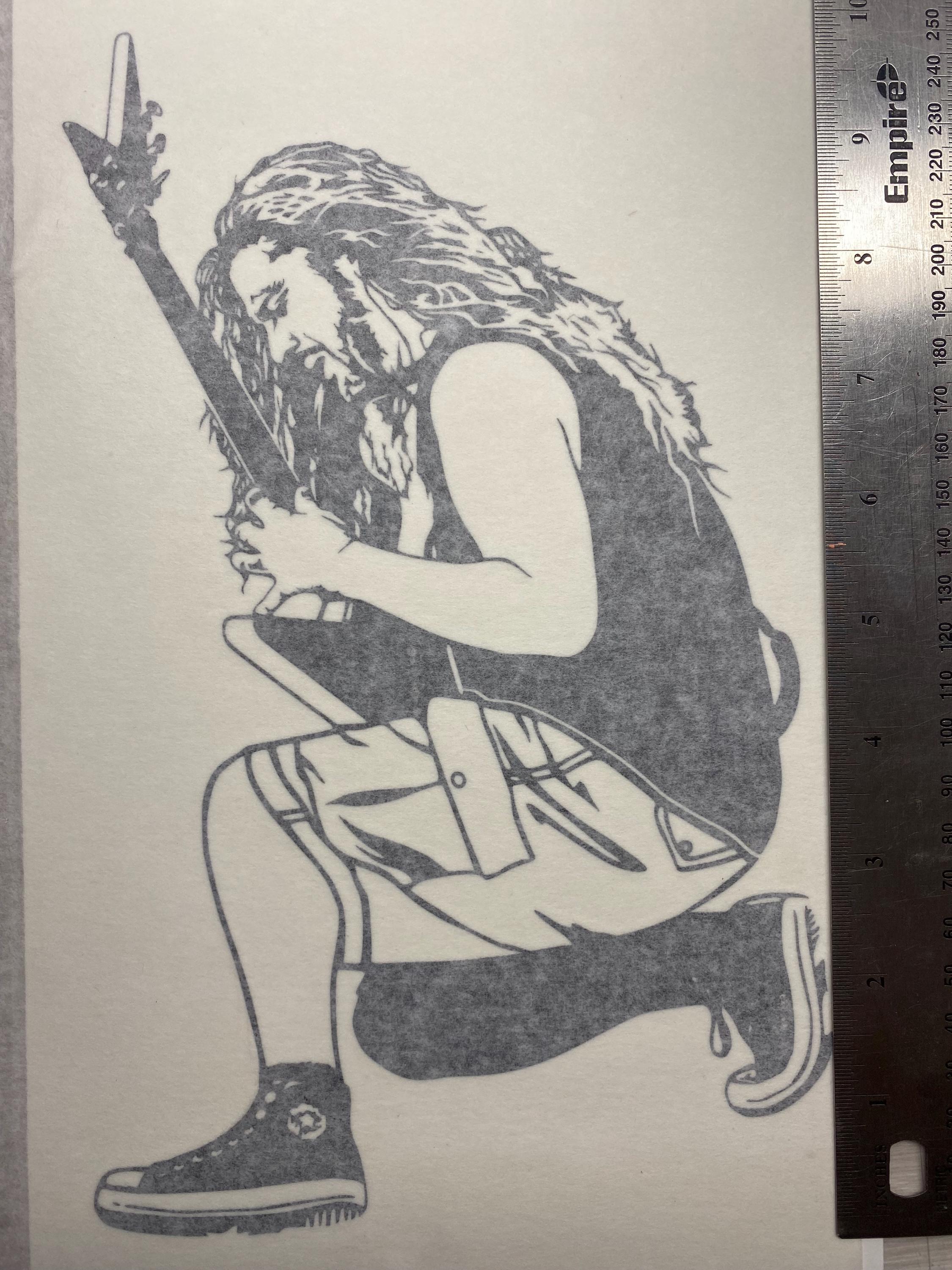 Dimebag Darrell Sticker, Dimebag Darrell Decal, Pantera Sticker ...