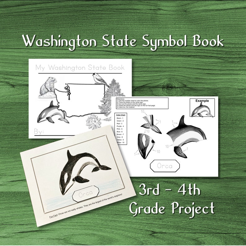 Printable Washington State Book - Etsy