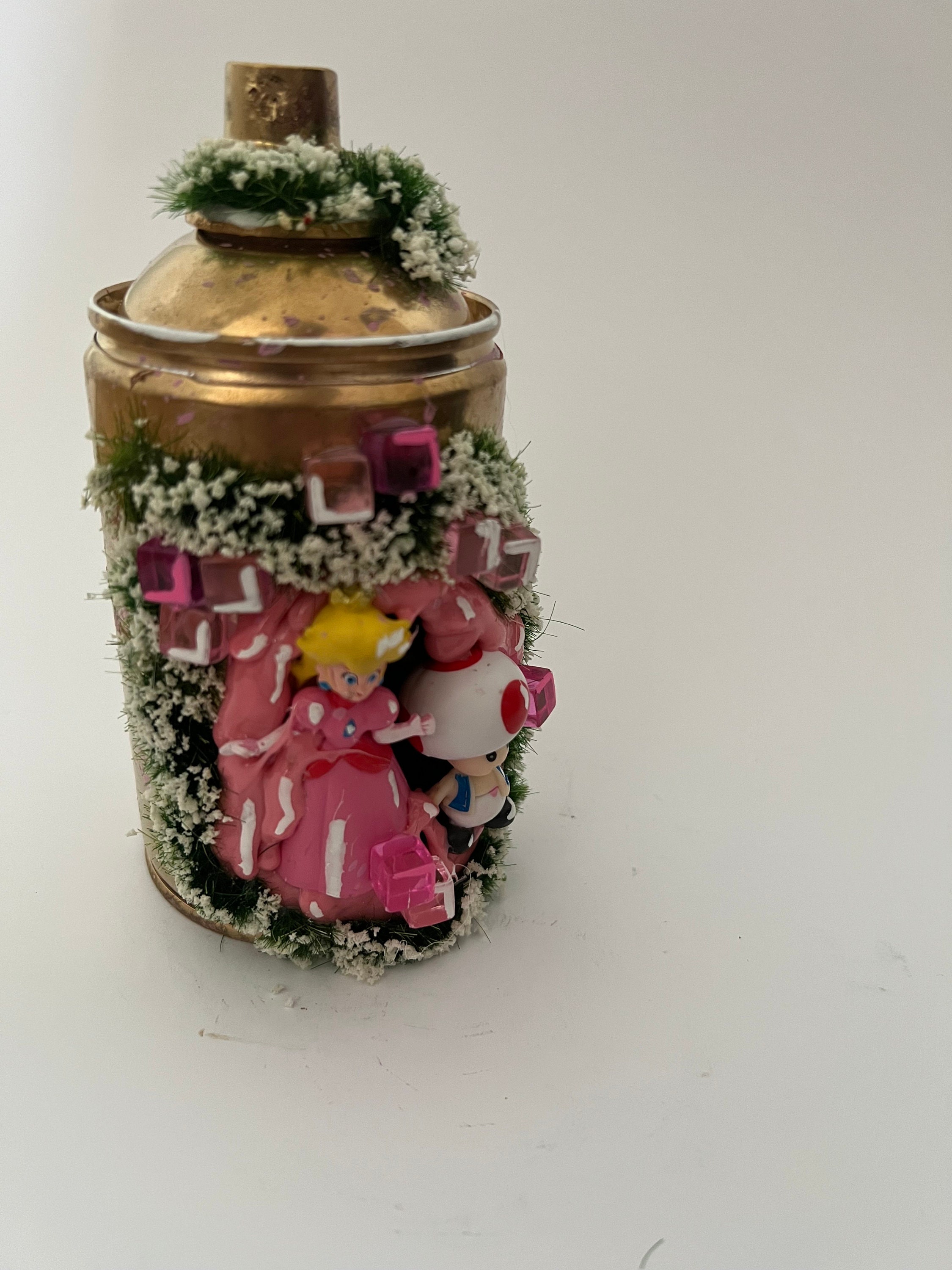 Princess Peach Spray Can Sculpture - Etsy