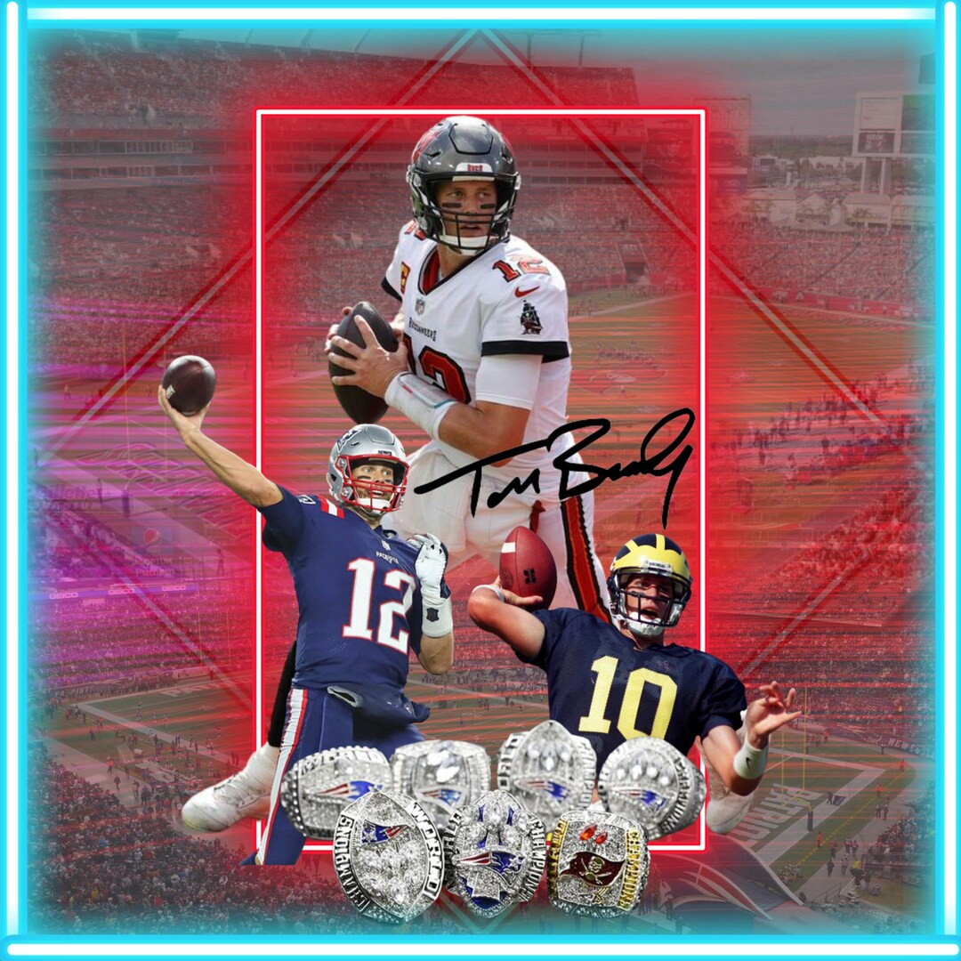 GOAT in Motion: Tom Brady Digital Art Masterpiece - Etsy