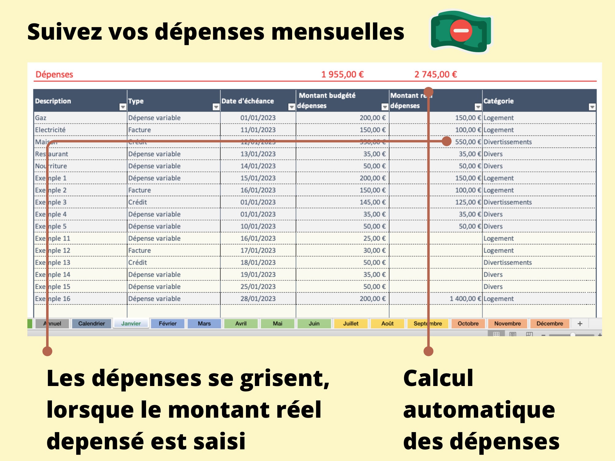 Excel Efficiency Pack Task Manager Monthly Budget Tracking Cleaning ...