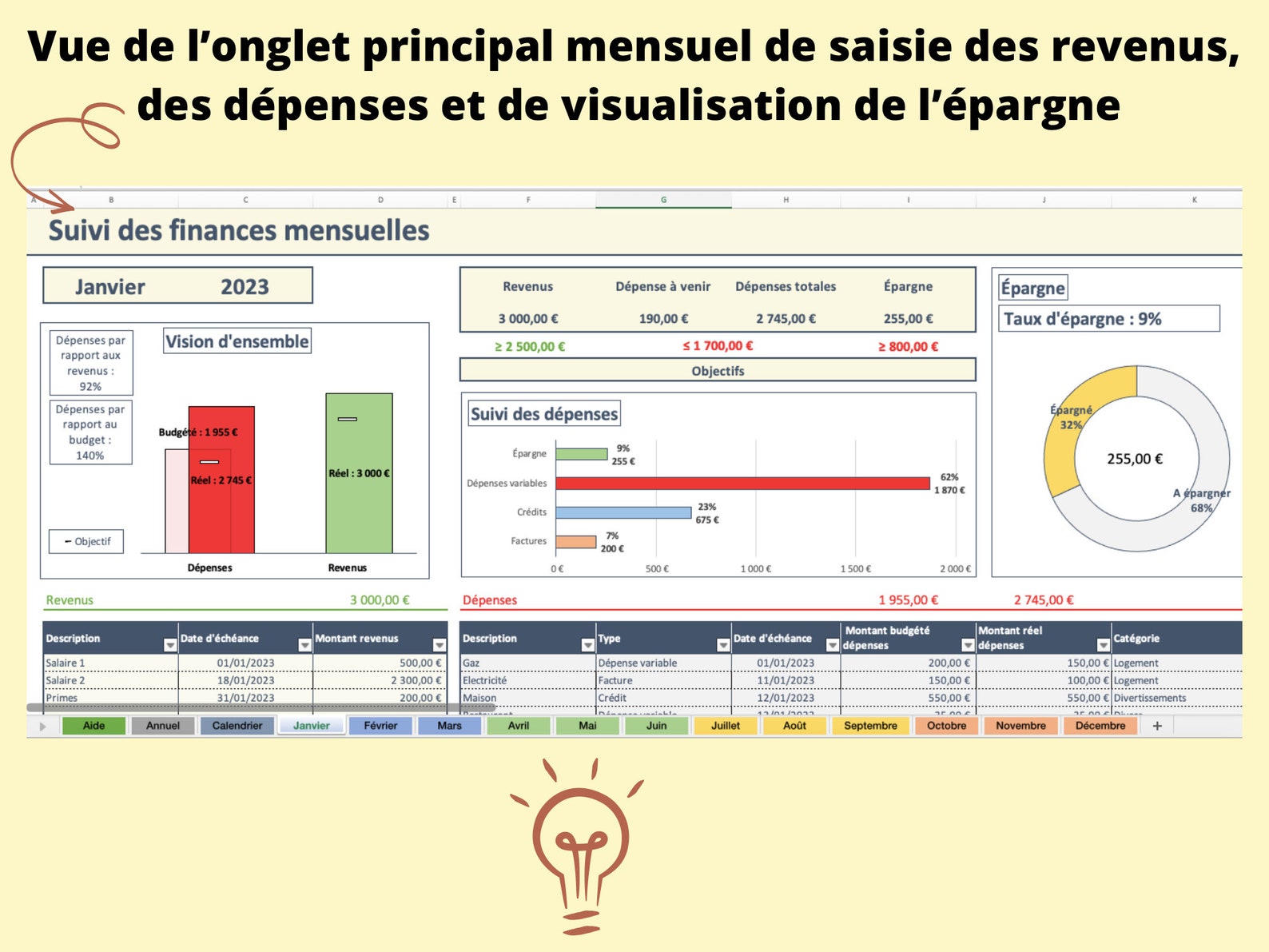 Excel Efficiency Pack Task Manager Monthly Budget Tracking Cleaning ...