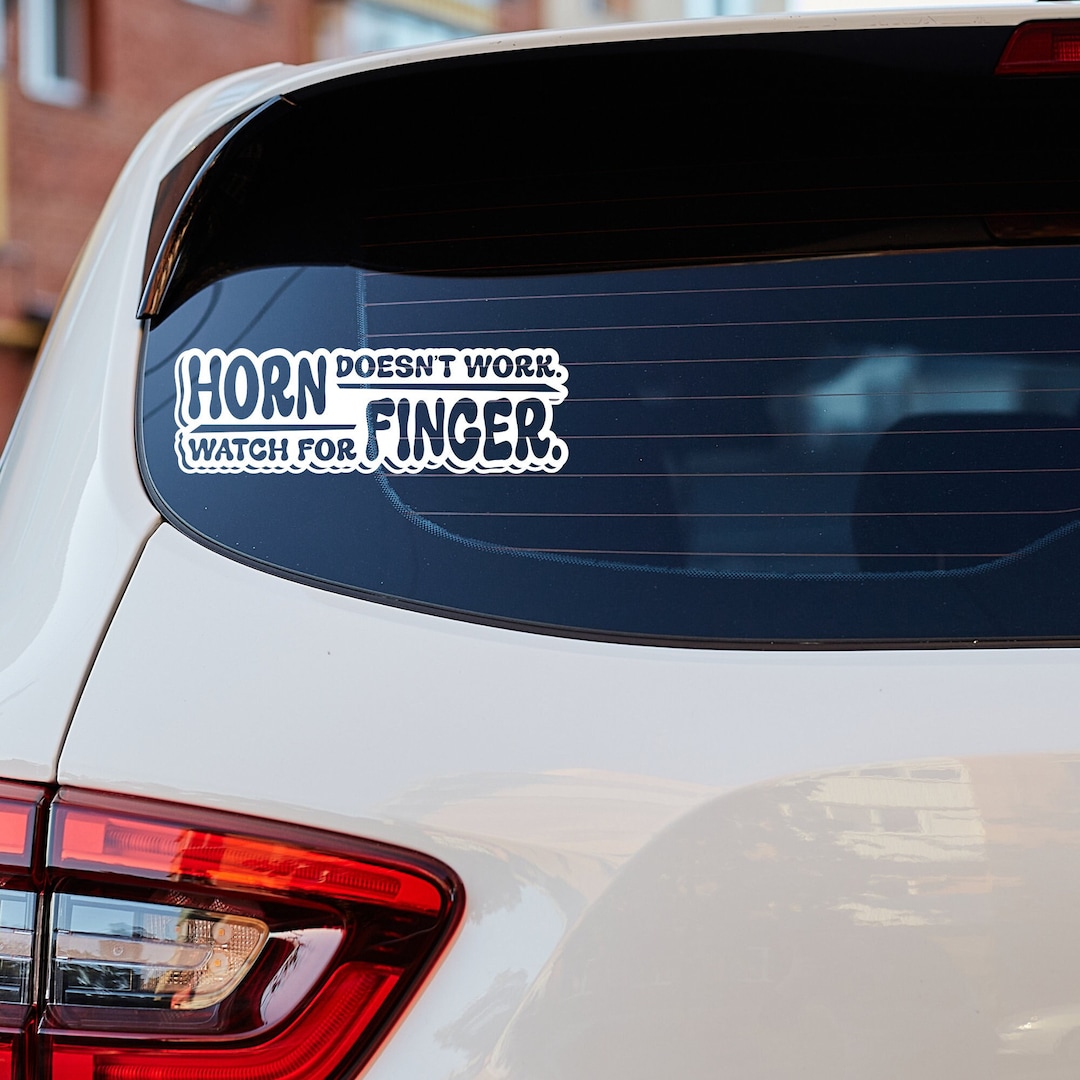 CAR STICKER, Warning Sign Sticker,funny Window Sticker, Funny Car Decal ...