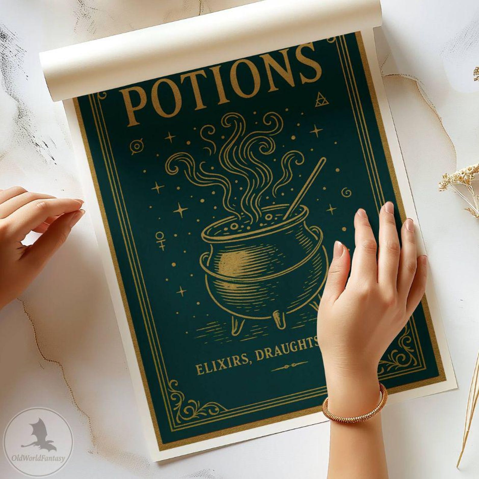 Set of 12 Wizarding Class Posters: DIY Academy Decor, Wizard School ...