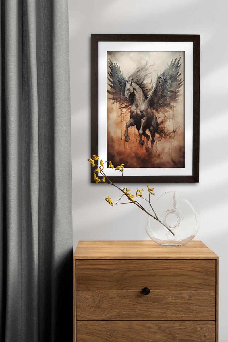 Pegasus Art 4K Wall Art Digital Download Fantasy Pegasus - Etsy