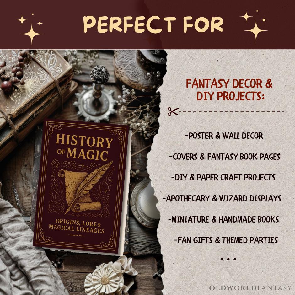 Set of 12 Wizarding Class Posters: DIY Academy Decor, Wizard School ...