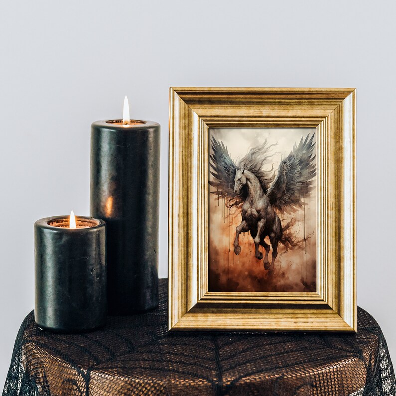 Pegasus Art 4K Wall Art Digital Download Fantasy Pegasus - Etsy