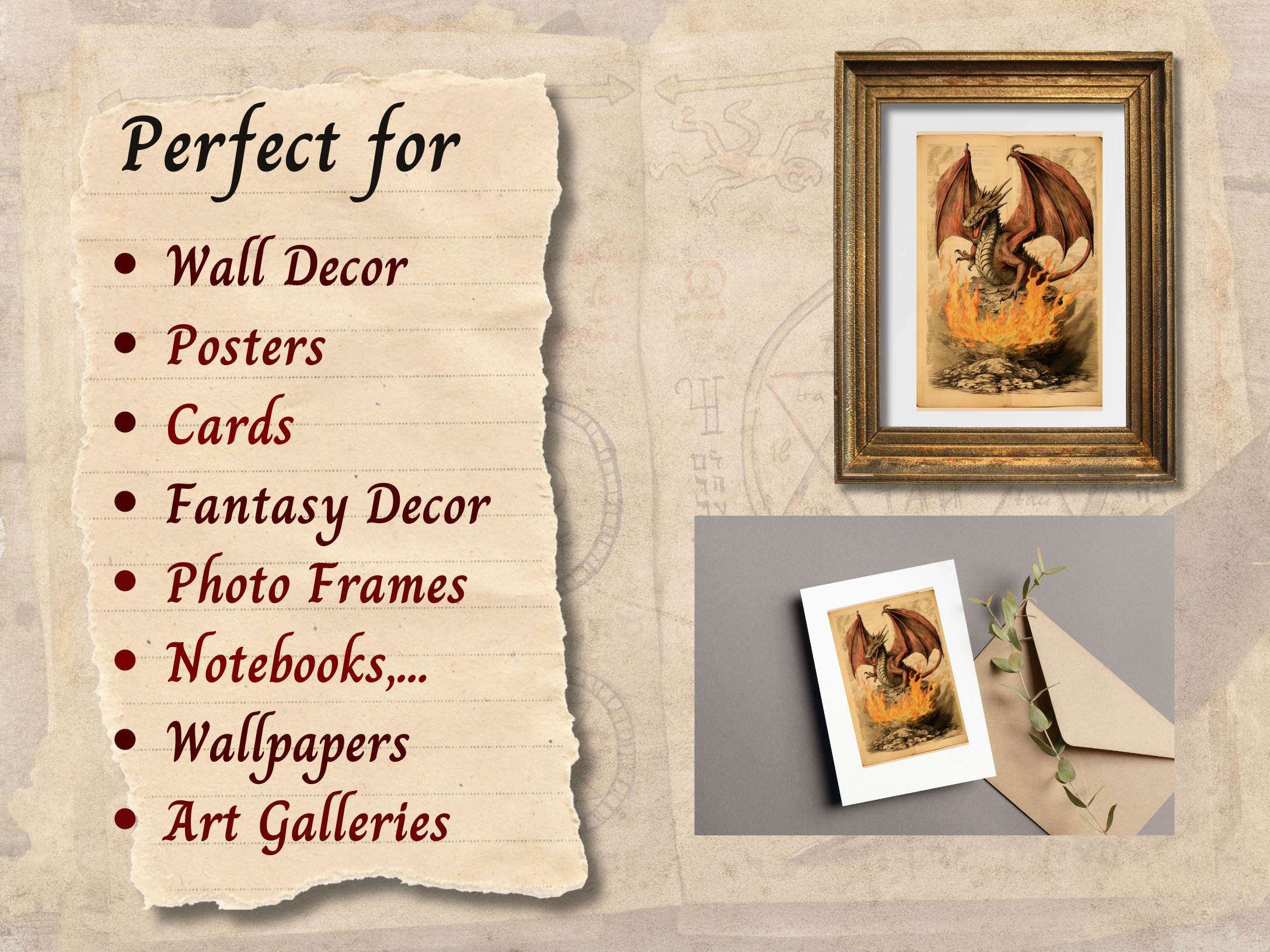 Dragon Art 4K Wall Art Fantasy Poster Digital Download - Etsy