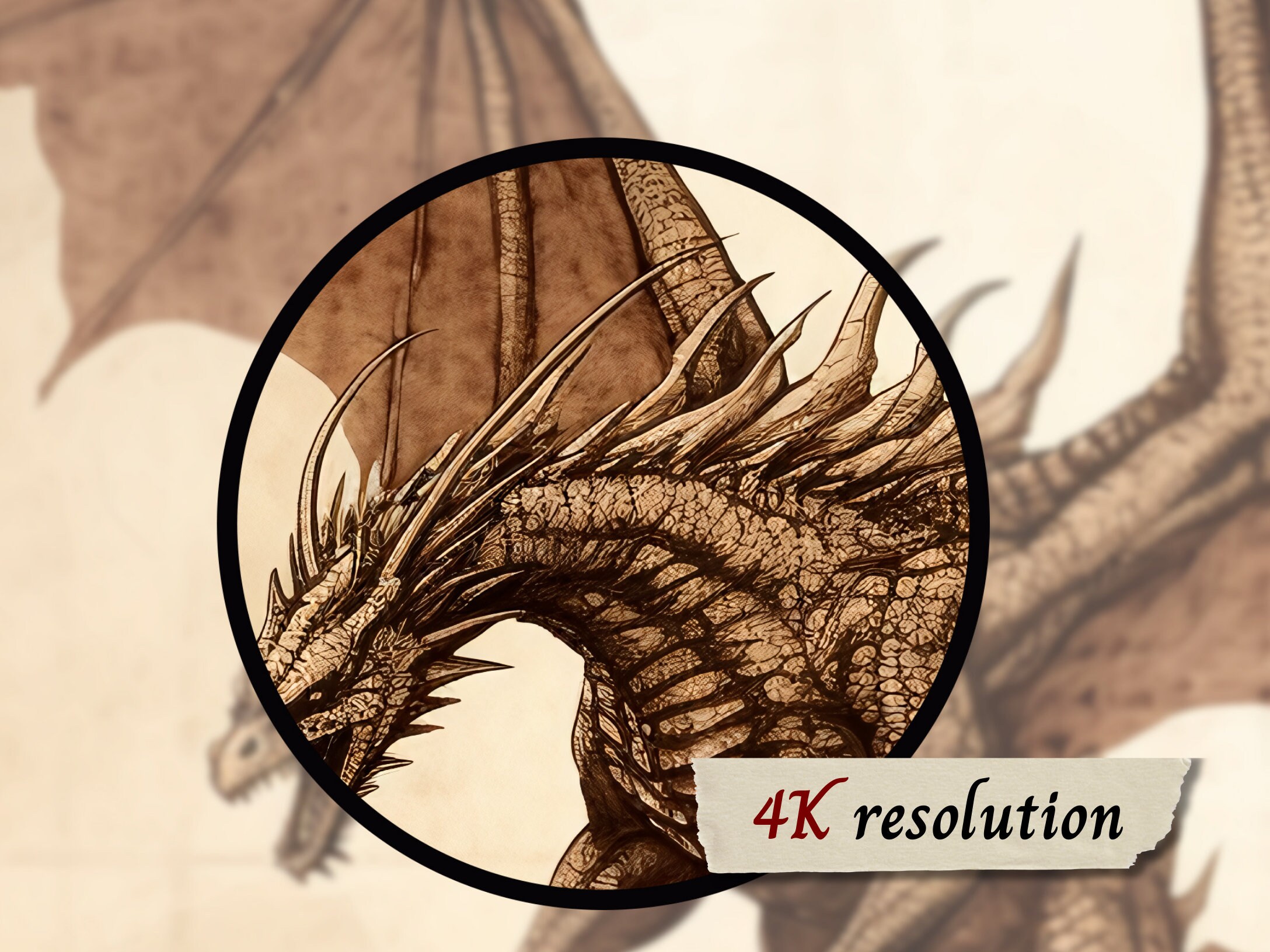 Dragon Art 4K Wall Art Fantasy Poster Digital Download - Etsy