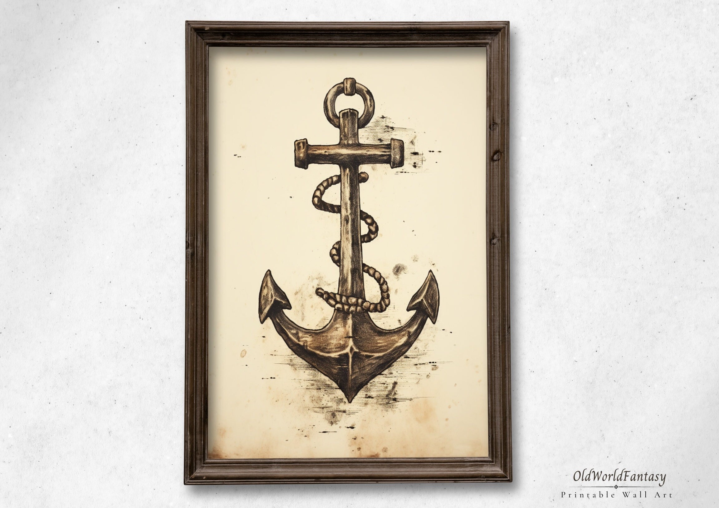 Anchor Art 4K Wall Art Digital Download Anchor Wall Art - Etsy