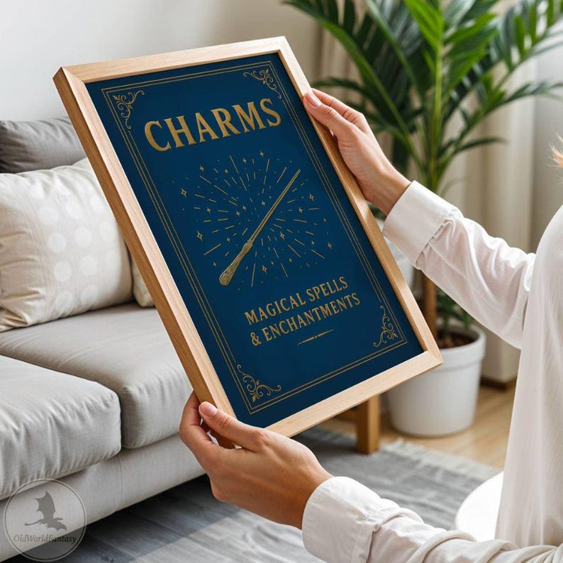 Set of 12 Wizarding Class Posters: DIY Academy Decor, Wizard School ...