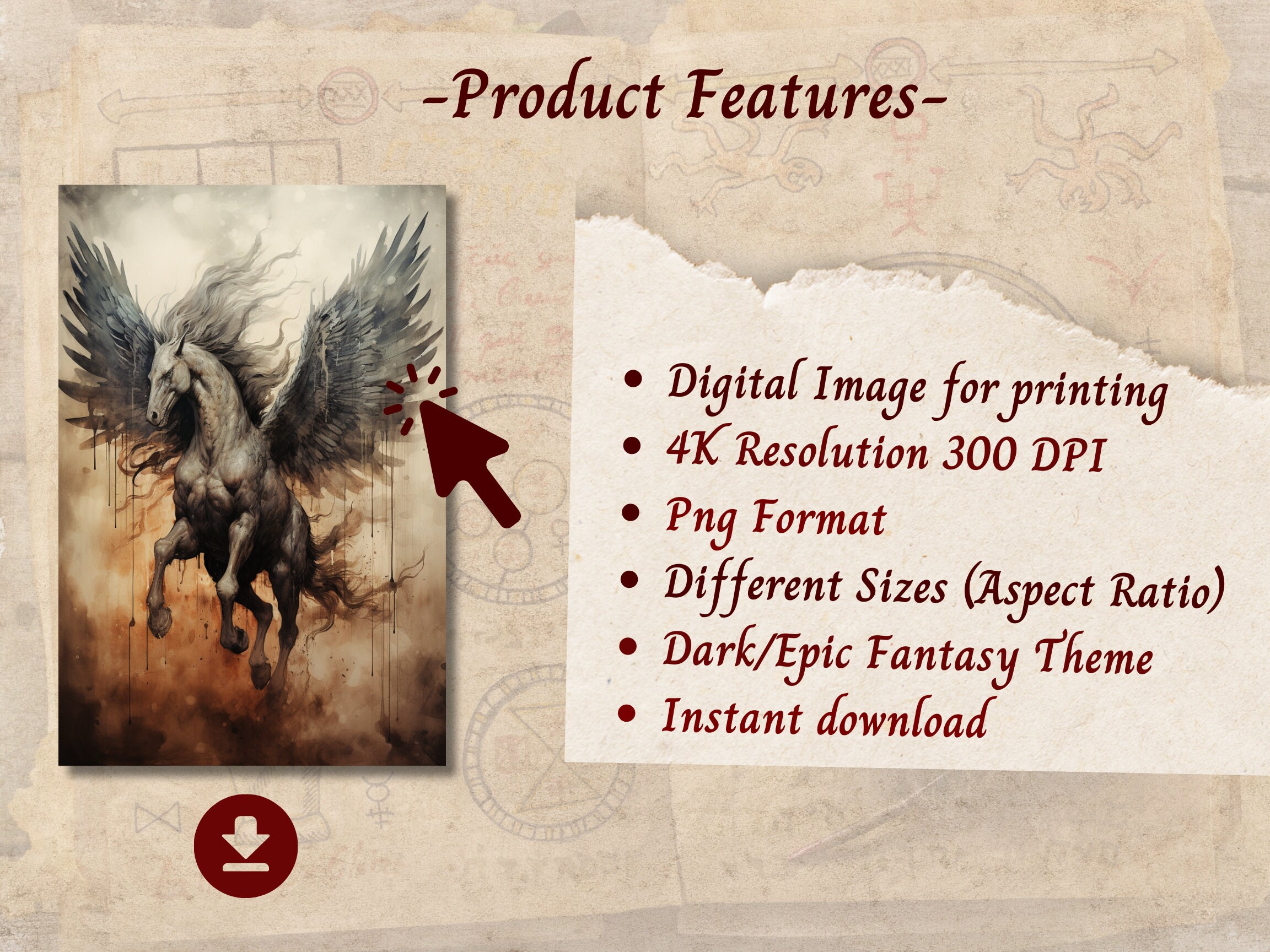 Pegasus Art 4K Wall Art Digital Download Fantasy Pegasus - Etsy