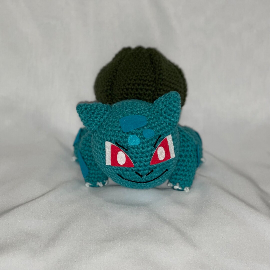 Handmade Crochet Bulbasaur, Amigurumi Bulbasaur - Etsy