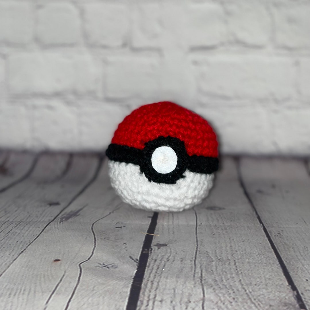 Handmade Crochet Pokeball, Amigurumi Pokeball - Etsy