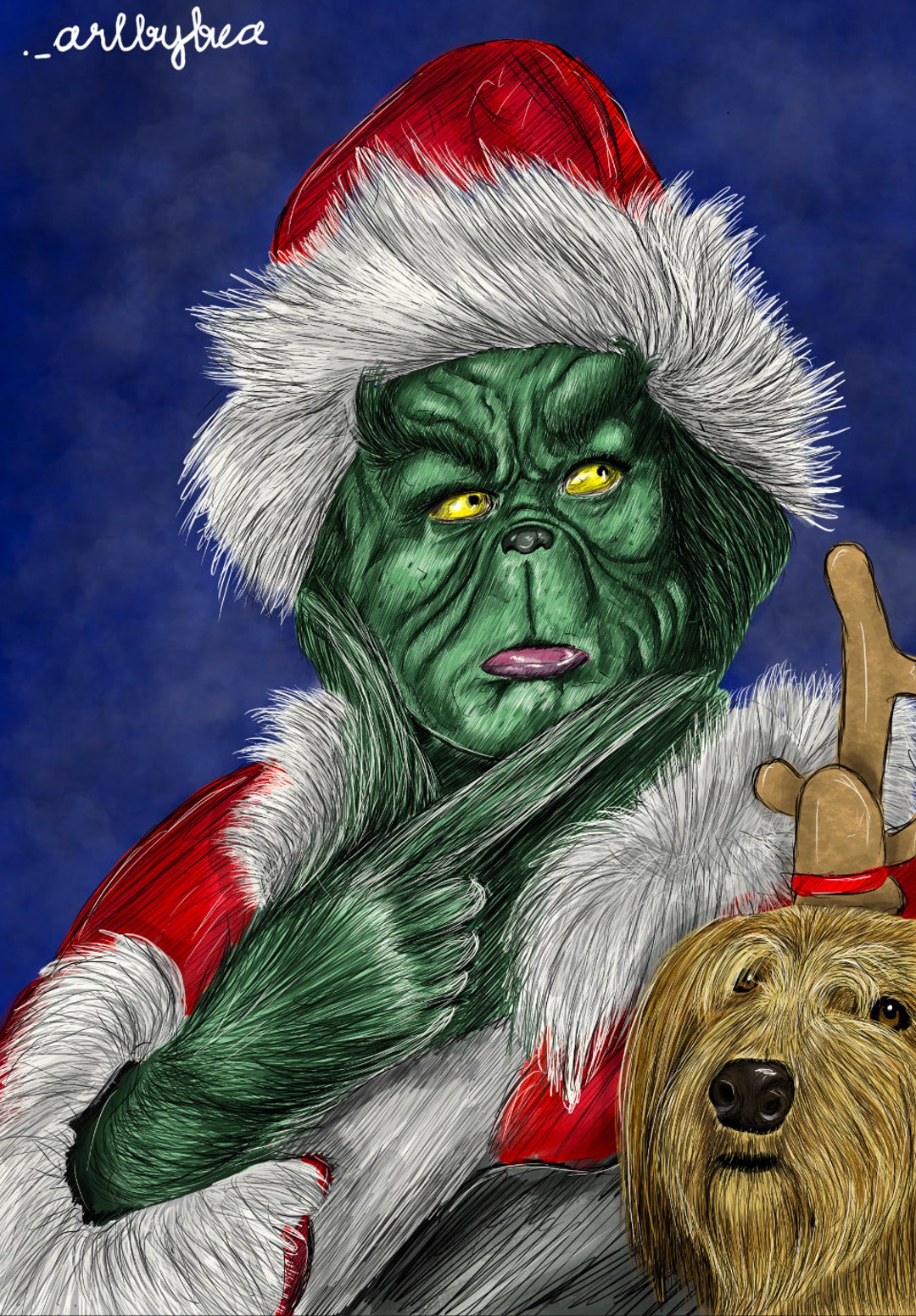 The Grinch Print - Etsy