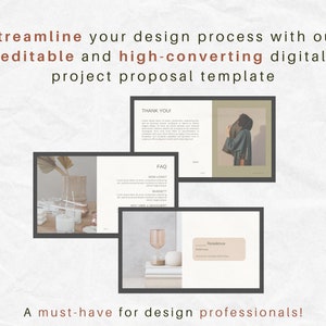 Interior Design Project Proposal Template and Portfolio | Comprehensible | Editable | Canva ...