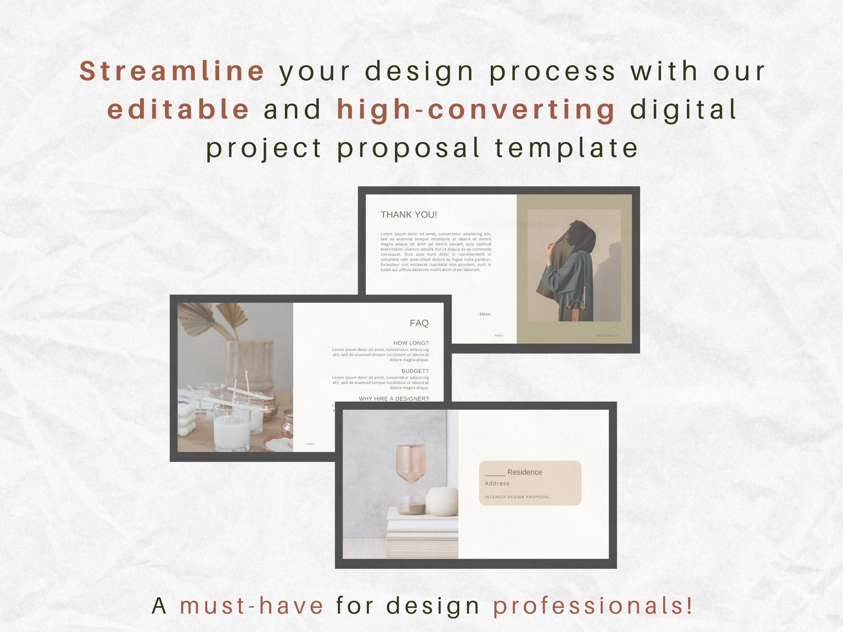 Interior Design Project Proposal Template and Portfolio ...