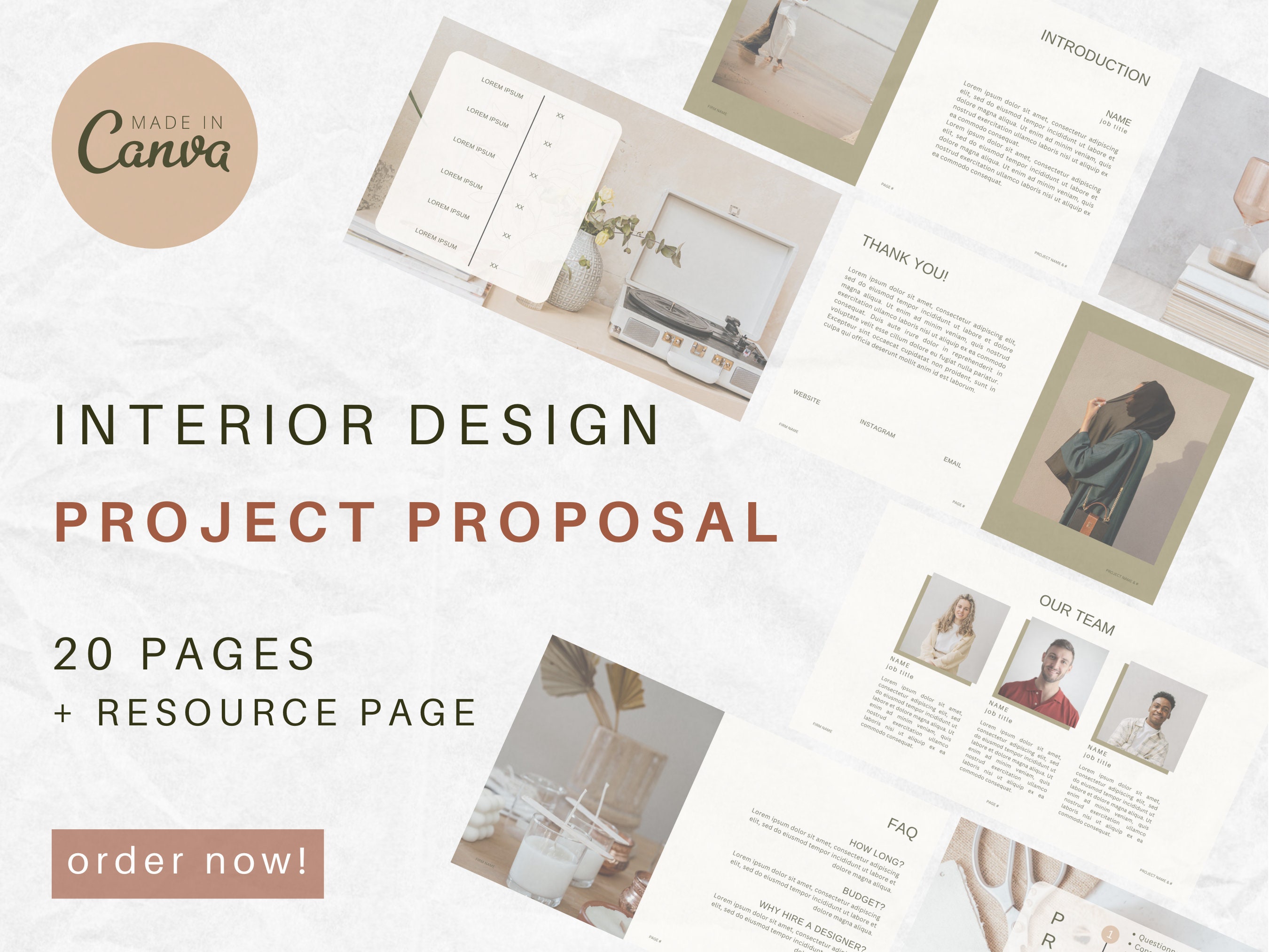 Interior Design Project Proposal Template and Portfolio ...