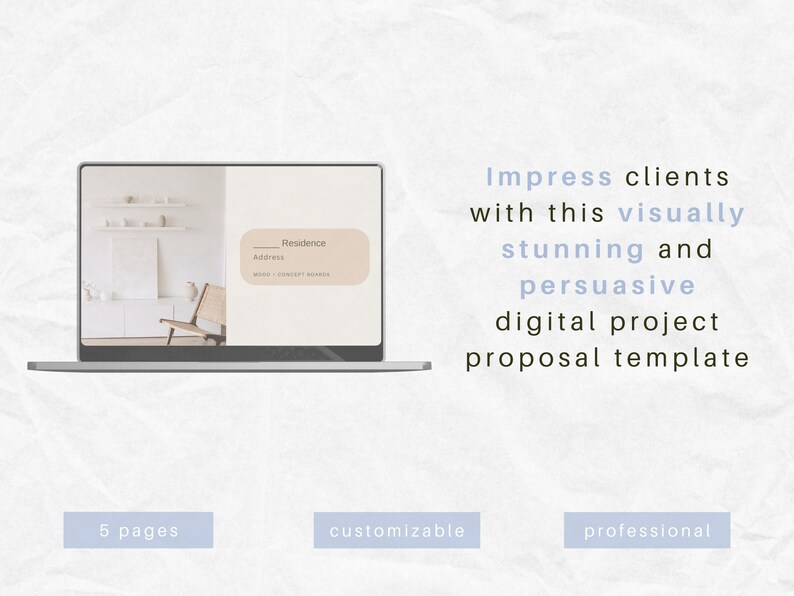 Interior Designer Mood Board Template | Digital Download for Interior ...