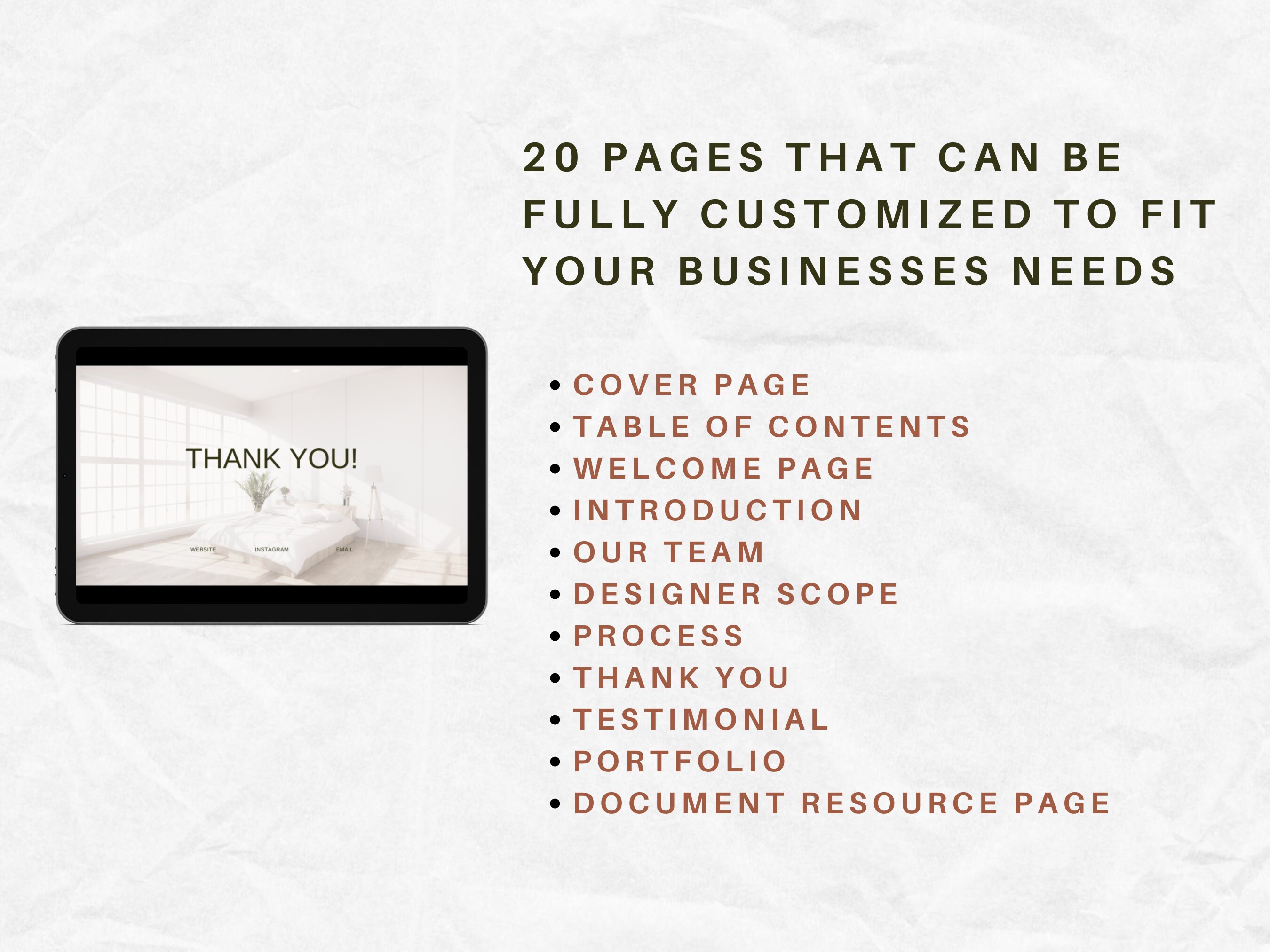 Interior Design Project Proposal Template and Portfolio | Comprehensible | Editable | Canva ...