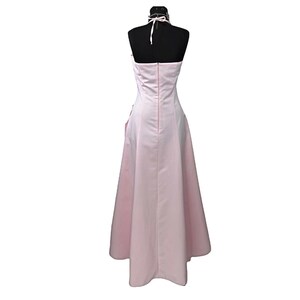 Vintage Baby Pink Beaded Prom Dress , Pink Maxi Ballgown , Y2k Beaded Occasion Maxi Dress - Etsy