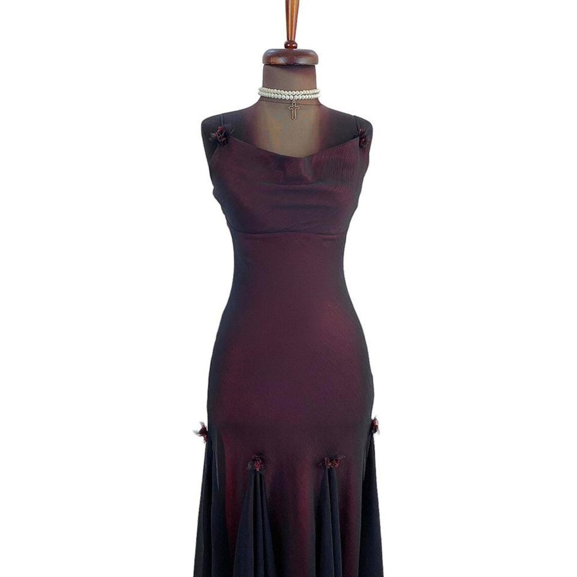 Gothic Vampire Prom Dress Chiffon Maxi Dress Asymmetrical Ballgown - Etsy