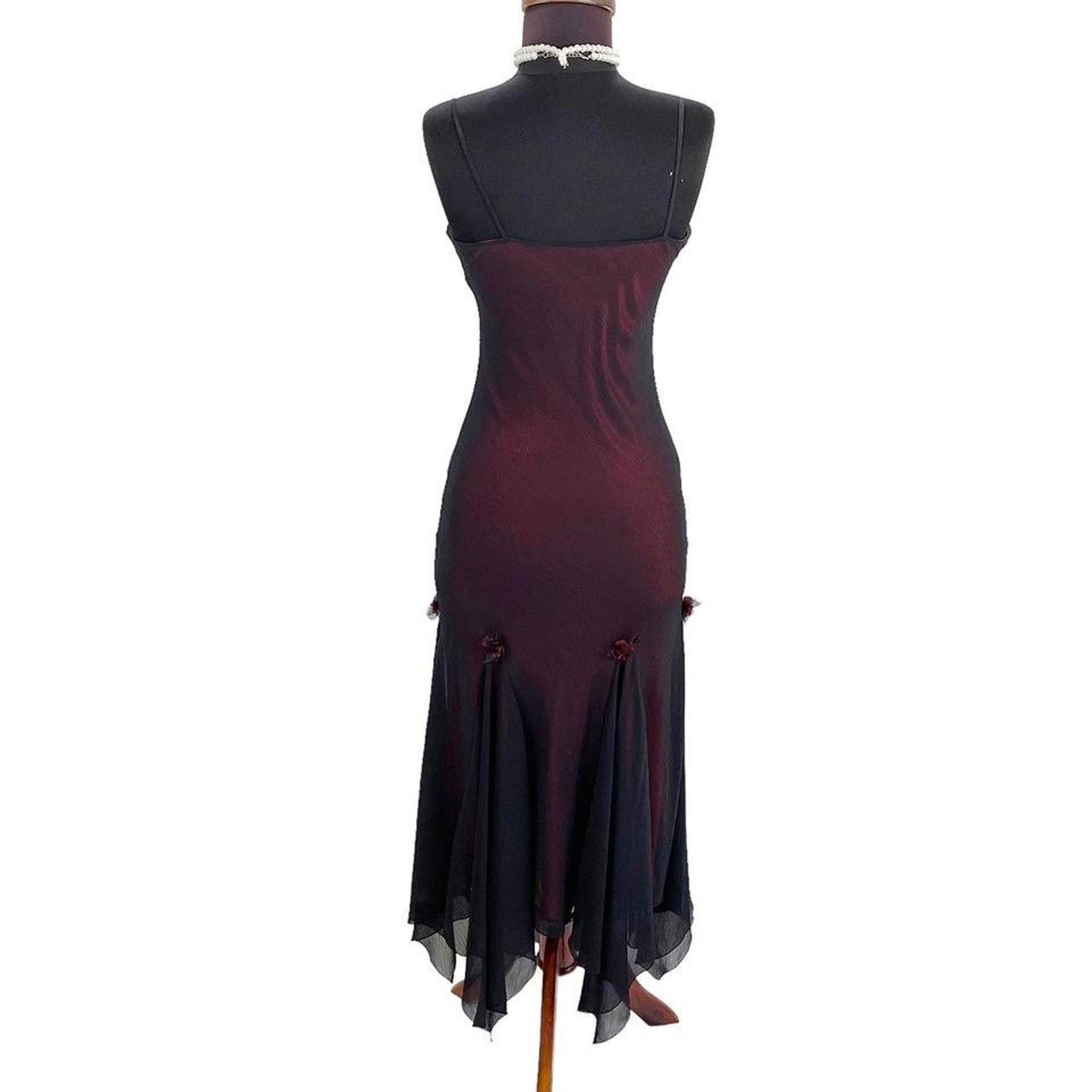 Gothic Vampire Prom Dress Chiffon Maxi Dress Asymmetrical Ballgown - Etsy