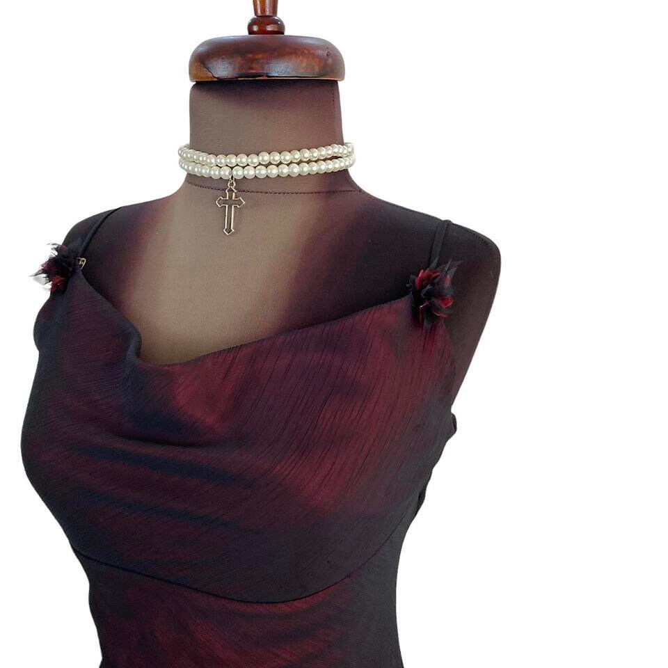 Gothic Vampire Prom Dress Chiffon Maxi Dress Asymmetrical Ballgown - Etsy