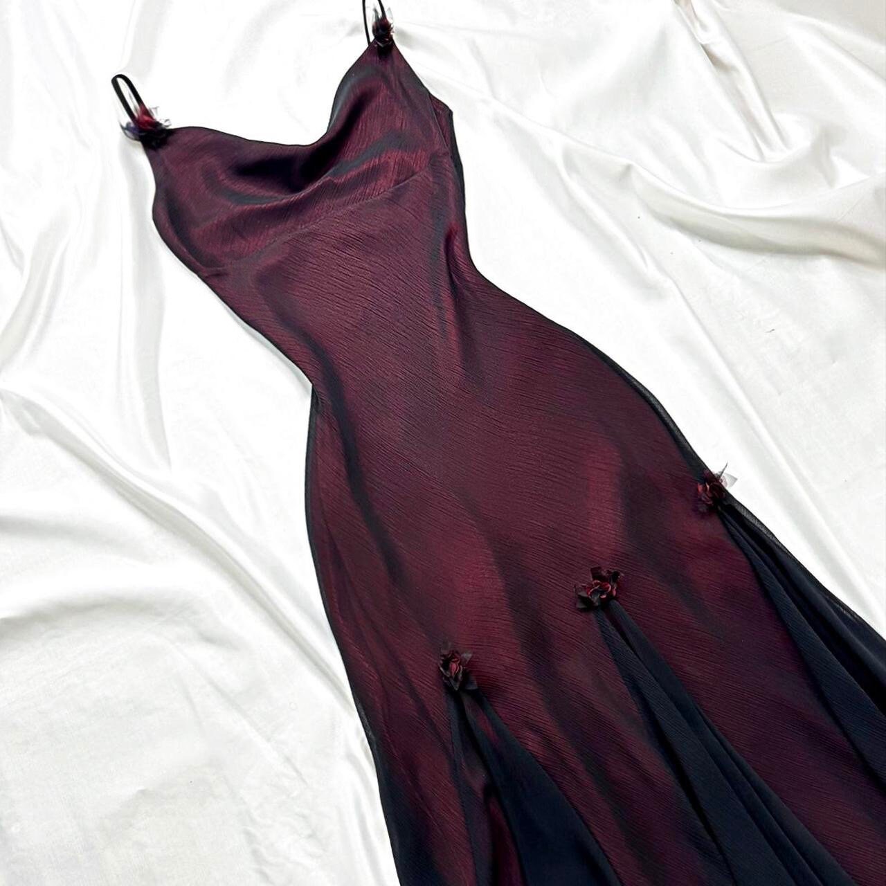 Gothic Vampire Prom Dress Chiffon Maxi Dress Asymmetrical Ballgown - Etsy