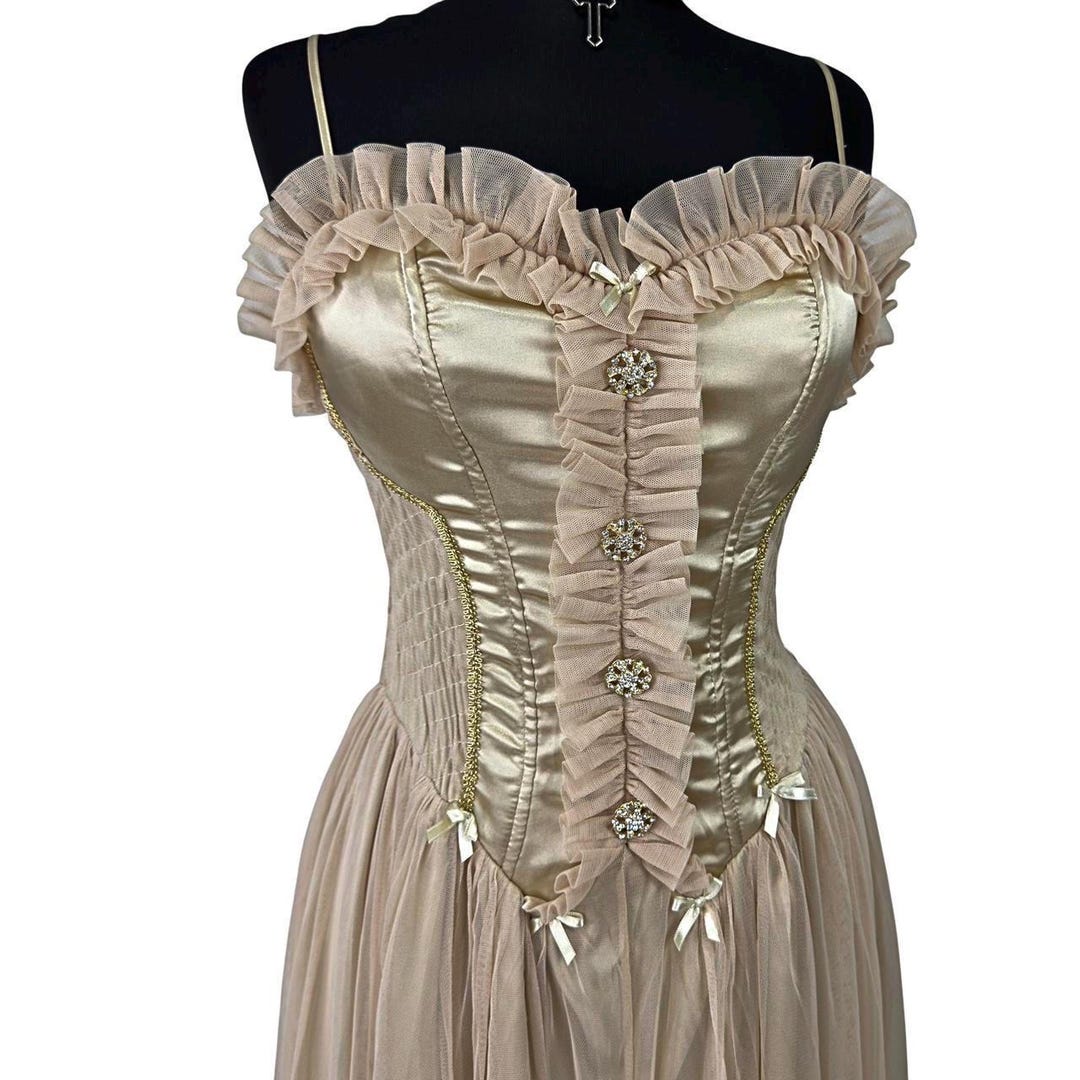 Vintage Rare Prom Dress , Pink Maxi Prom Dress , Corset Dress - Etsy