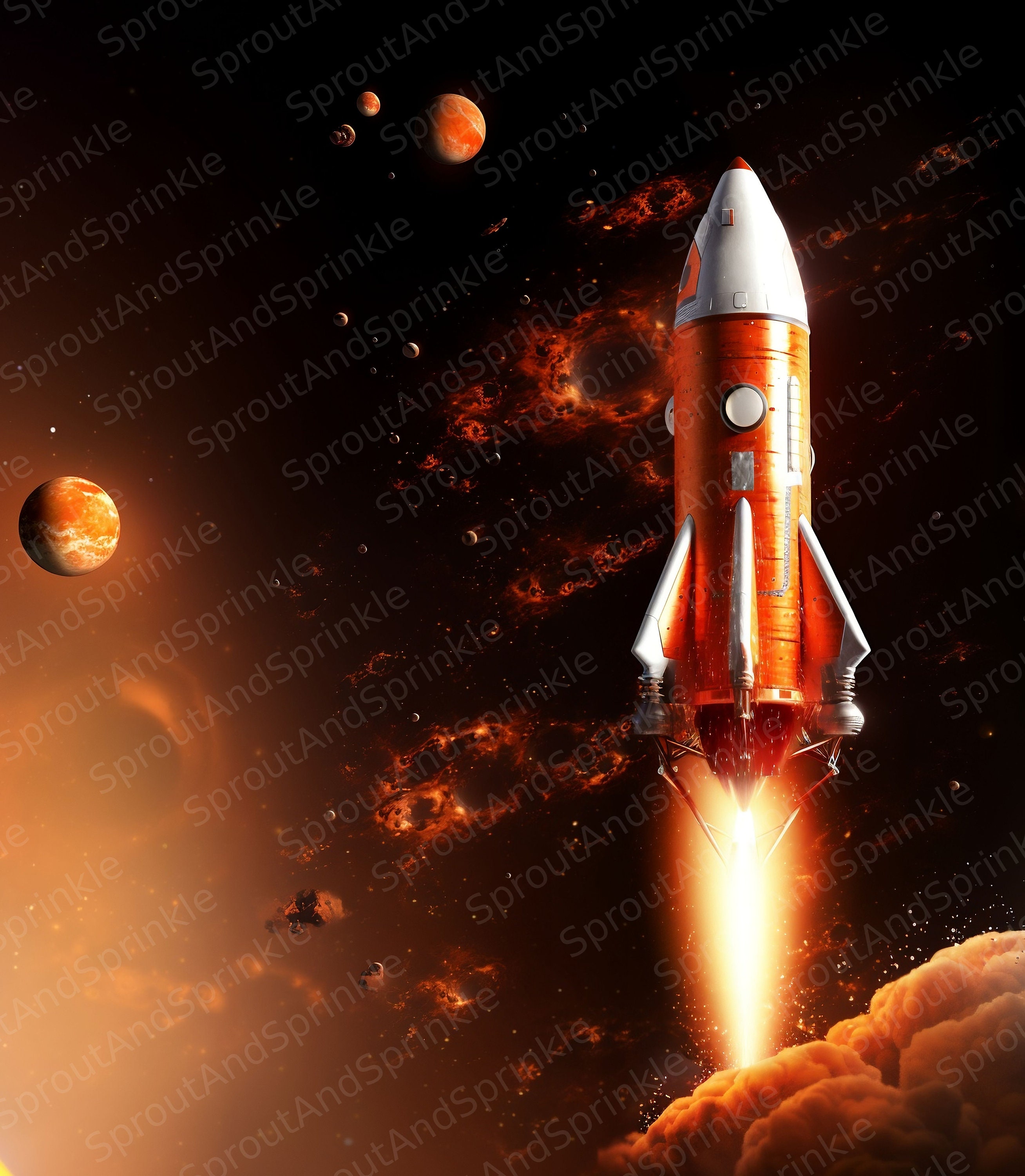 Stellar Wall Art Prints for Space Themed Room Set of 4: Bear Astronaut ...