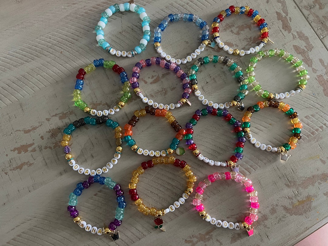 Disney Princess Themed Friendship Bracelets (various Options Available ...