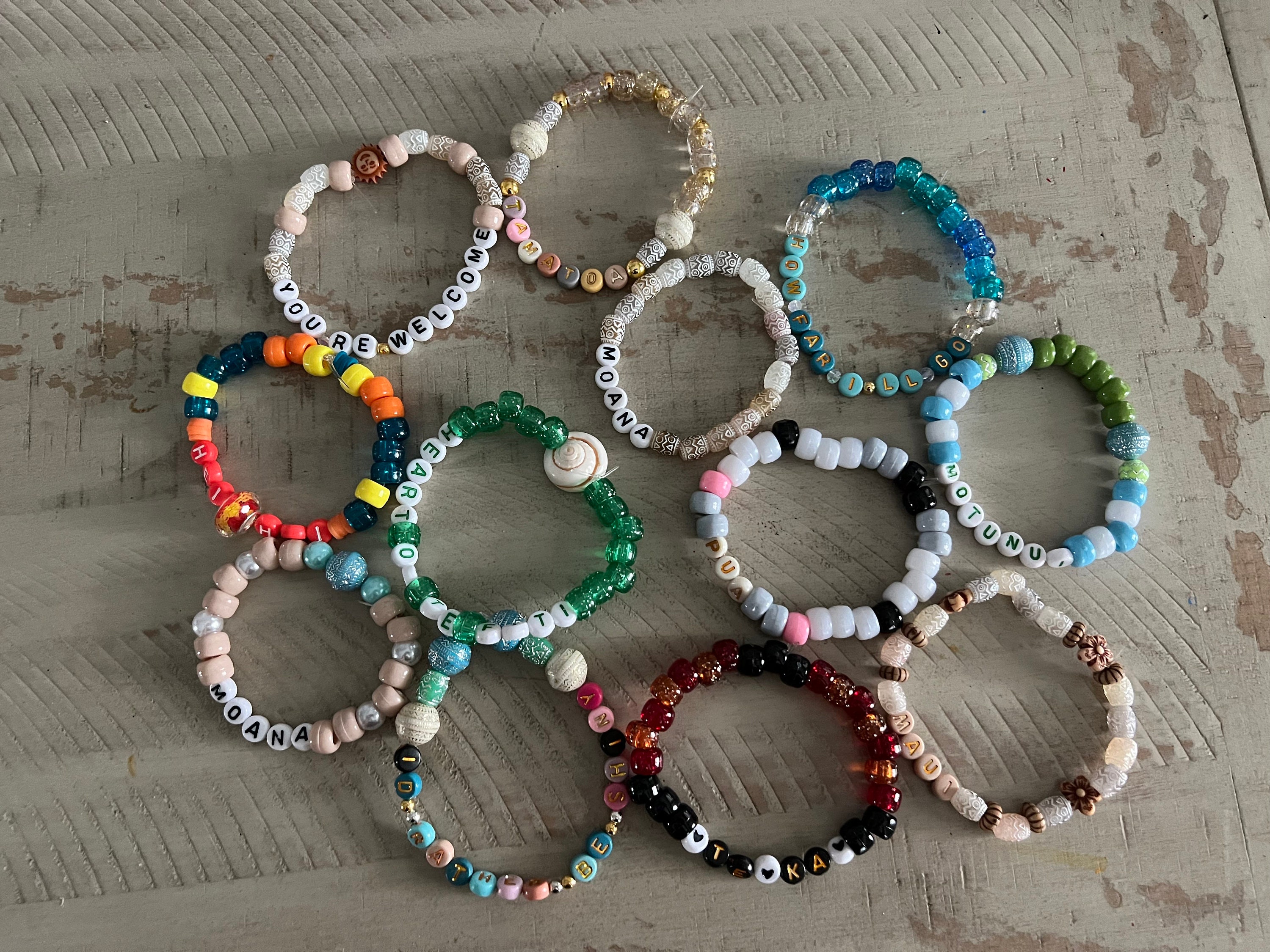 Moana Themed Disney Friendship Bracelets mystery Set of Five - Etsy