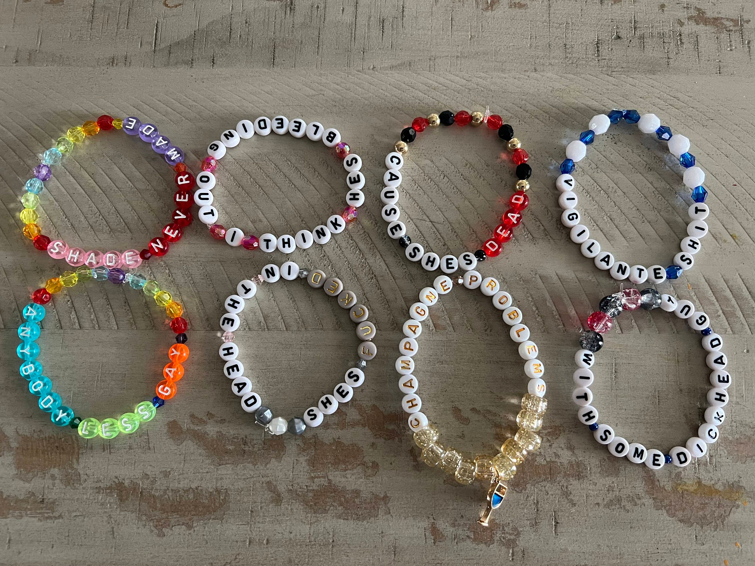 Spicy/funny Eras Tour Friendship Bracelets (various Quantities ...