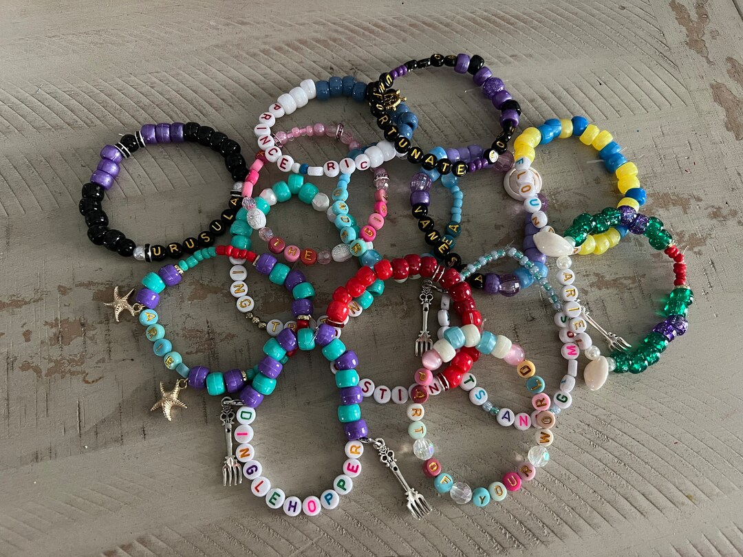 Little Mermaid Themed Disney Friendship Bracelets (mystery Set of Five ...