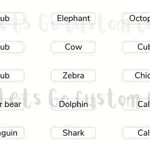 Animals Flashcards for Kids, Suitable for Kindergarten PDF Printable ...