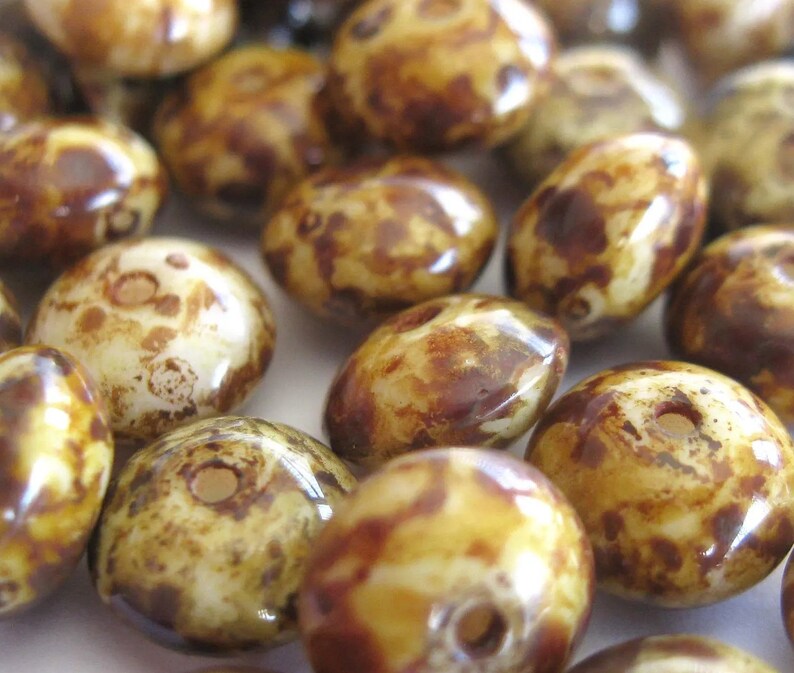 25 Picasso Brown and Beige Mushrooms E321 - Etsy