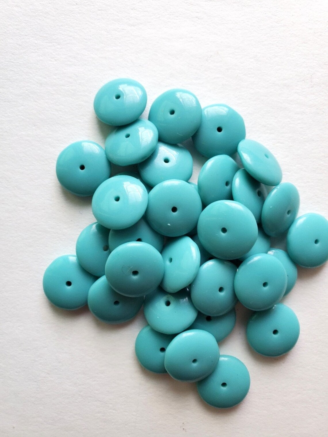 25 Vintage Japanese Blue Lentil Beads EB43 - Etsy