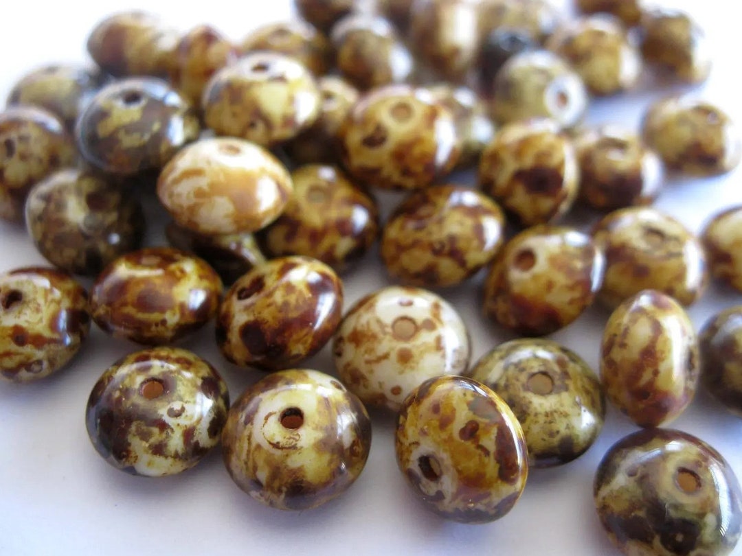 25 Picasso Brown and Beige Mushrooms E321 - Etsy