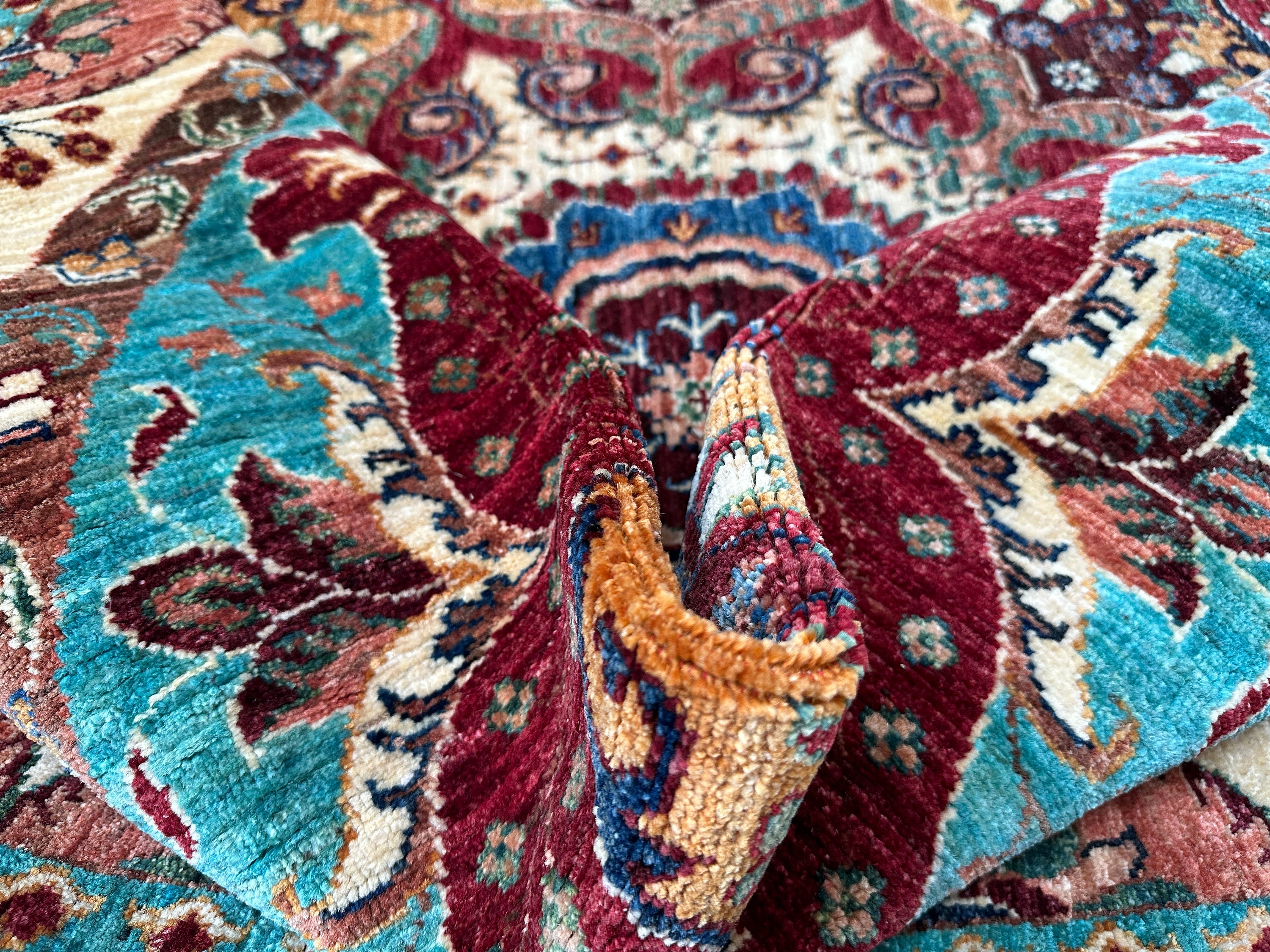 6 Ft X 6 Ft Afghan Washable Circle Shape Rug Top Quality - Etsy