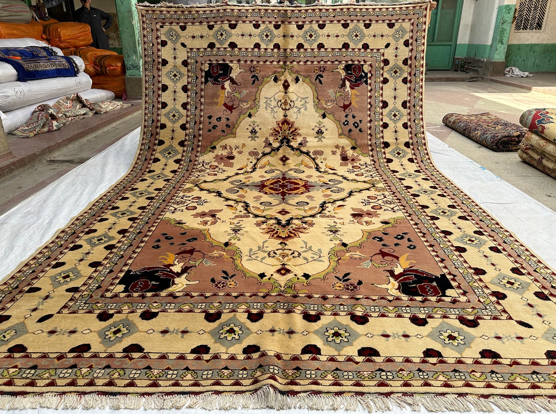 9x12 Yak Gul Area Rug Large Oriental Rug Soft Oriental Rug Turkmen ...