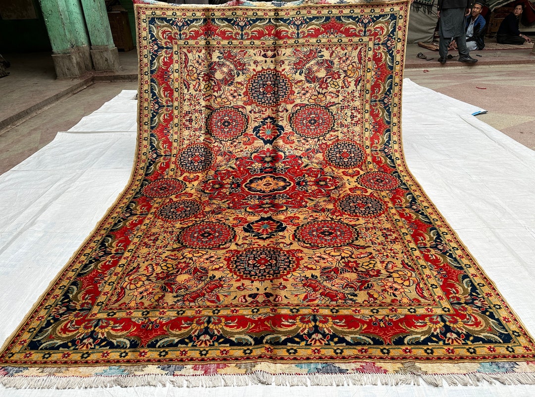 7x10 Tribal Yak Gul Rug - Turkmen Hand Knotted 100% Natural Veg Dye ...