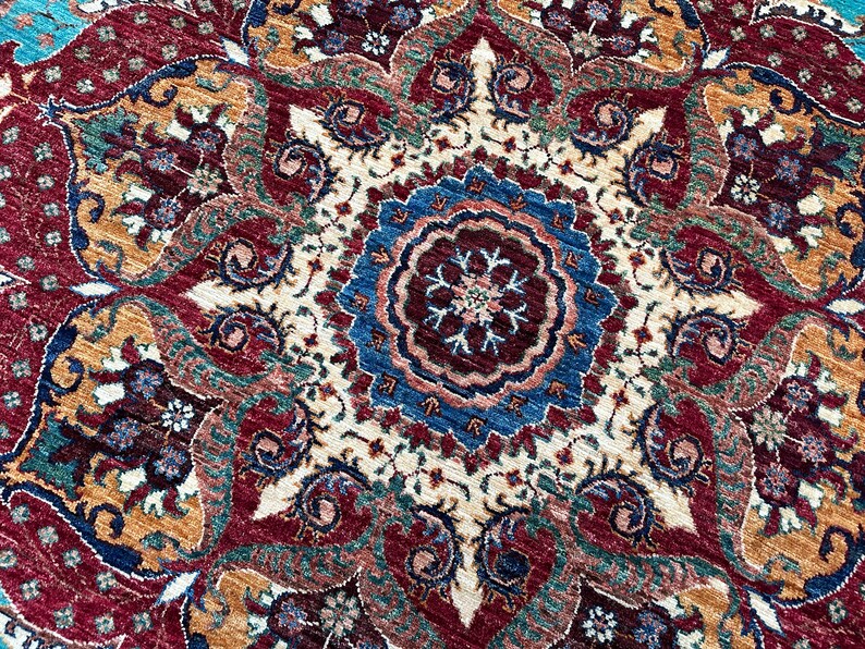 6 Ft X 6 Ft Afghan Washable Circle Shape Rug Top Quality - Etsy