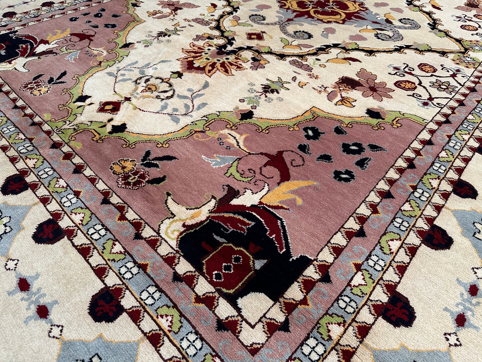 9x12 Yak Gul Area Rug Large Oriental Rug Soft Oriental Rug Turkmen ...