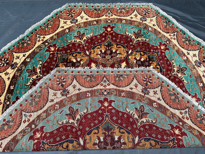 6 Ft X 6 Ft Afghan Washable Circle Shape Rug Top Quality - Etsy