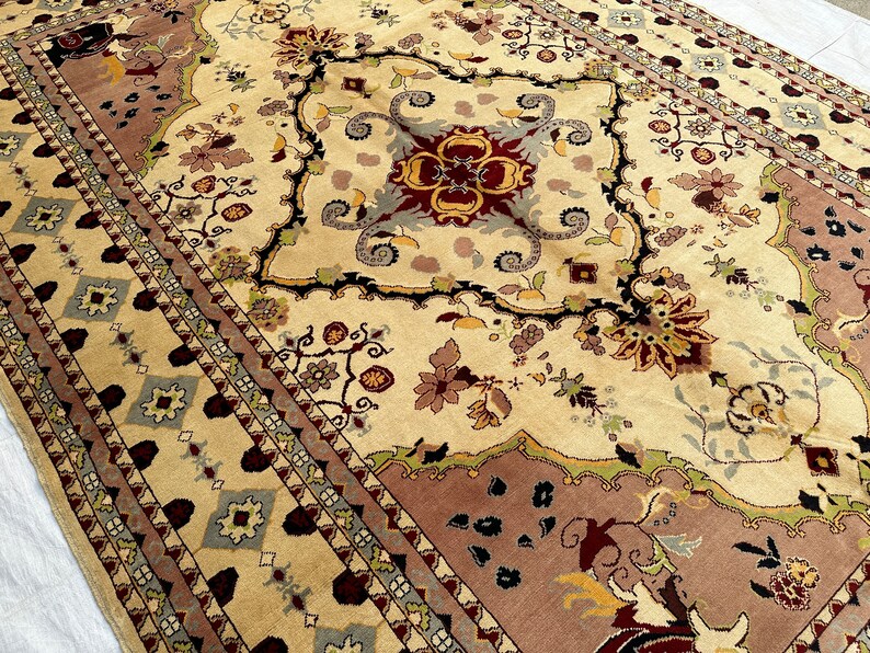 9x12 Yak Gul Area Rug Large Oriental Rug Soft Oriental Rug Turkmen ...