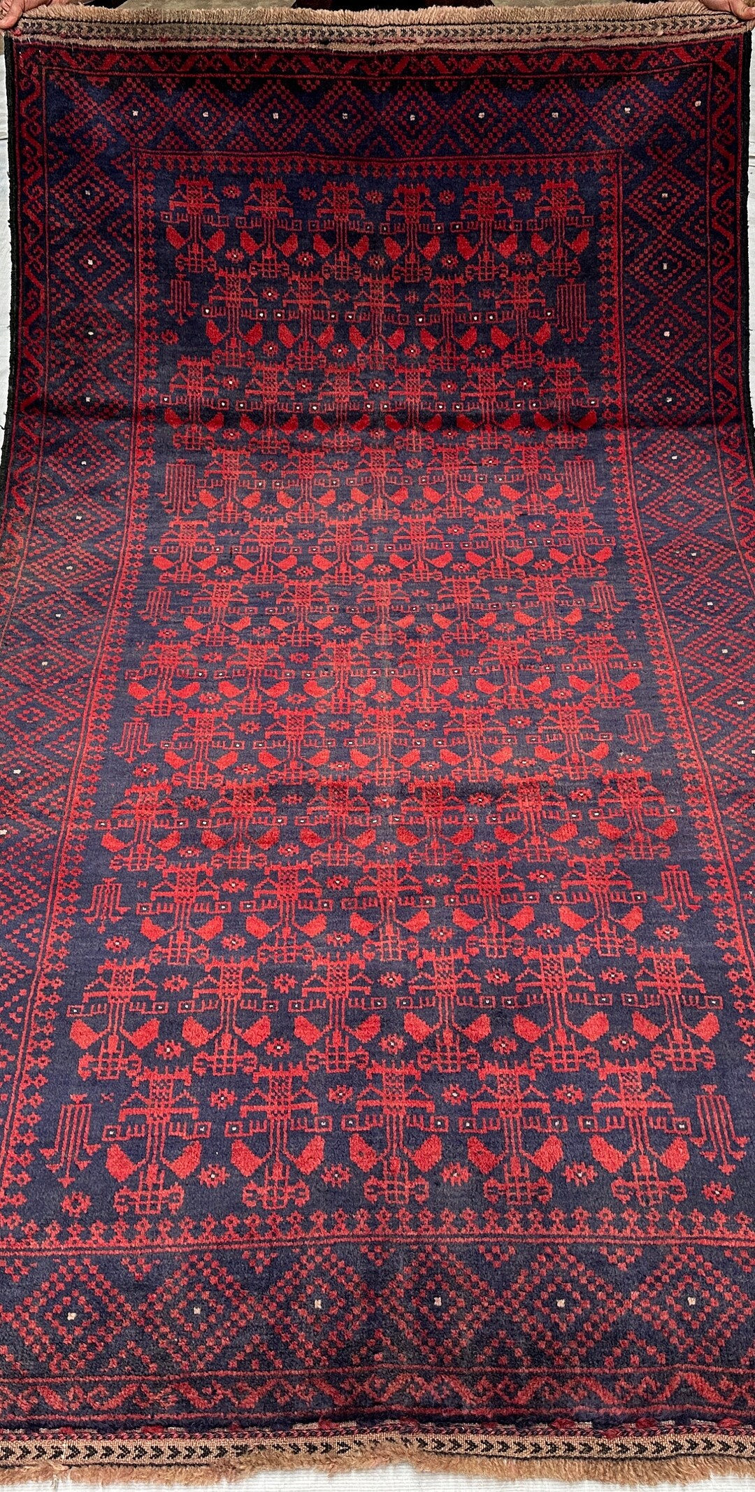 4x7 Turkmen Handmade Baloch Design Area Rug-top Quality Oriental ...